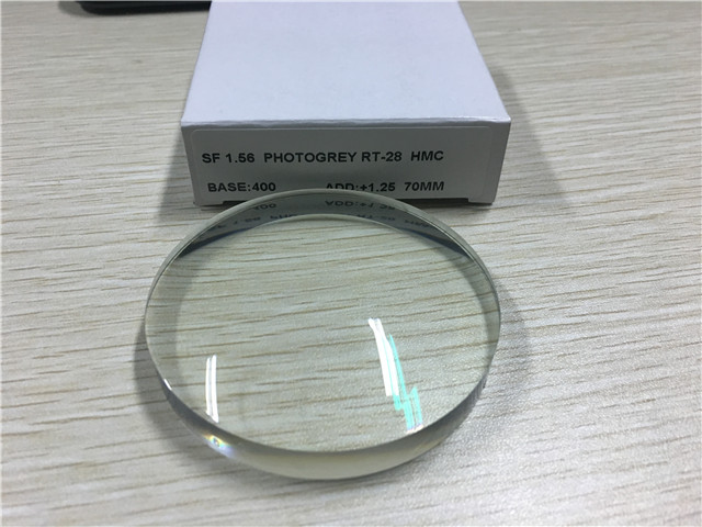 1.56 Photochromic Bifocal Transition Lenses Blank , Semi Finished Round ...